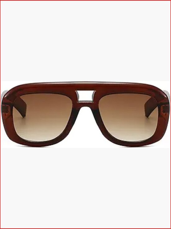 Accessories | Oversized Square Double Bridge Sunglasses Uv40 Retro ...